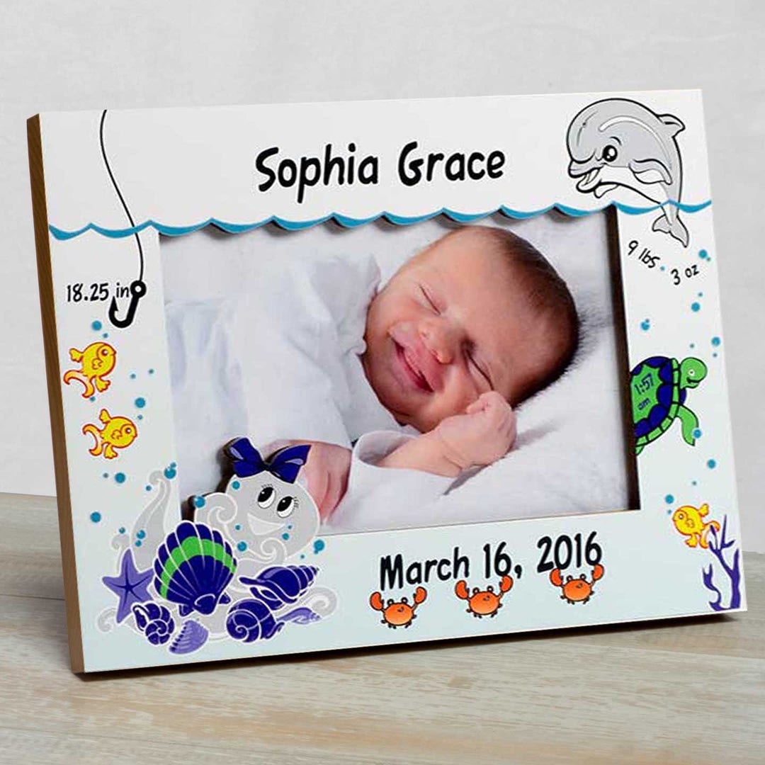 Personalized Baby Picture Frame, Baby Girl Picture Frame, Baby Girl ...