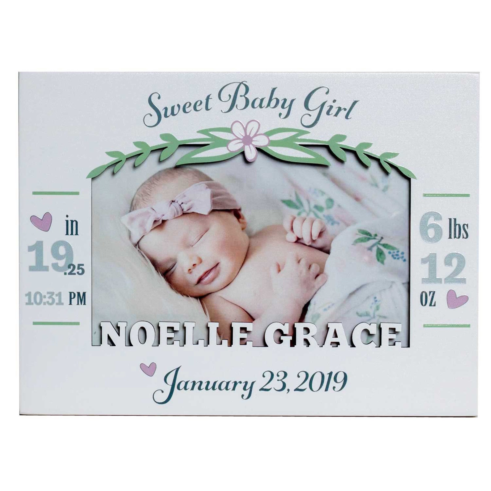 Personalized Baby Picture Frame Baby Girl Picture Frame New | Etsy