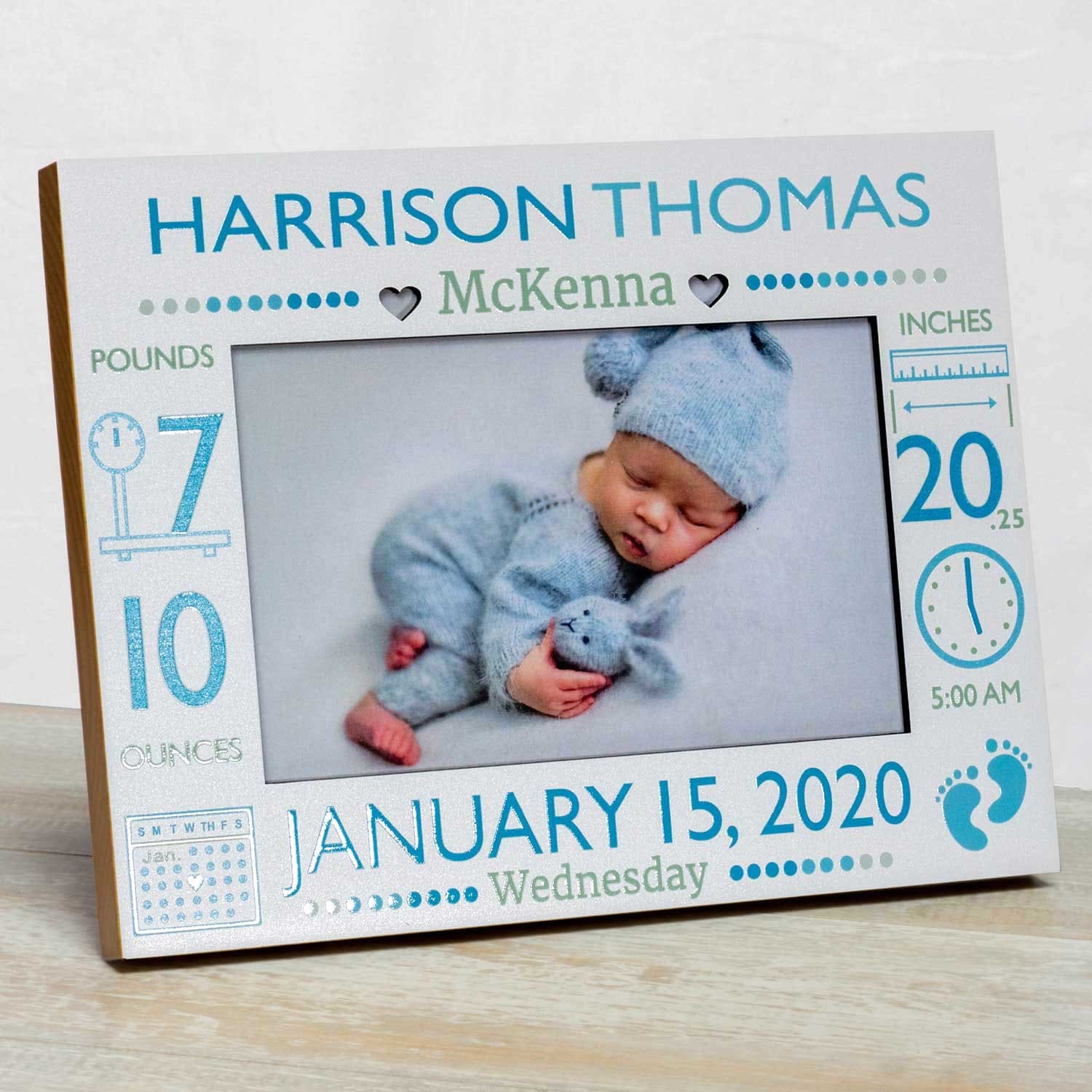 Personalized Baby Picture Frame Birth Announcement Frame - Etsy