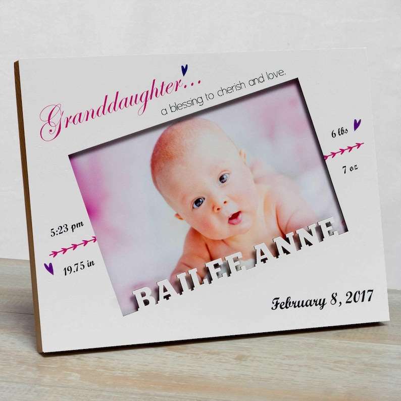 Personalized Baby Picture Frame Baby Girl Picture Frame - Etsy