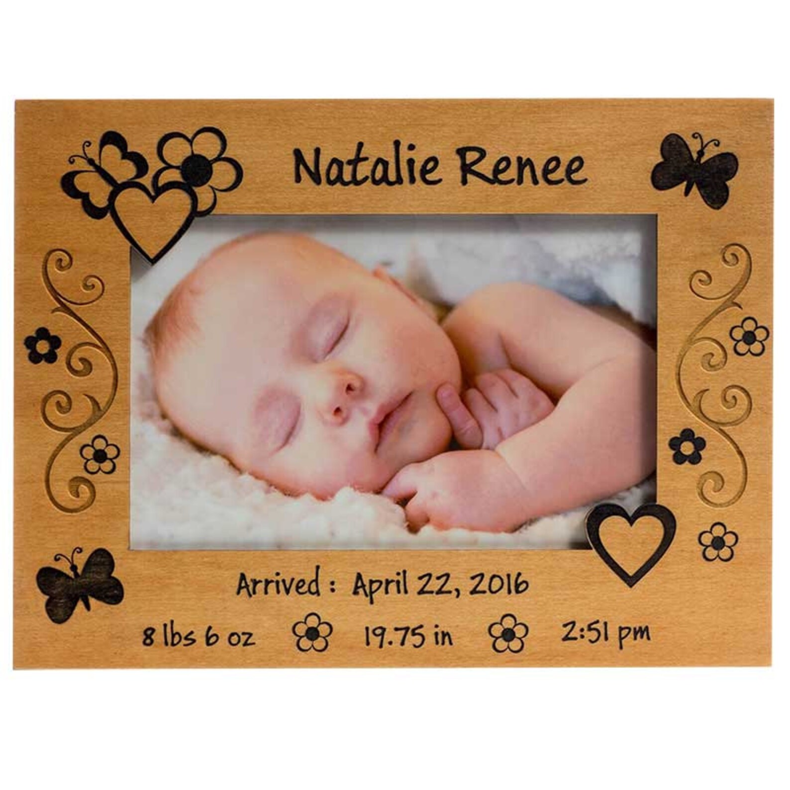 Personalized Baby Picture Frame Baby Girl Picture Framenew - Etsy