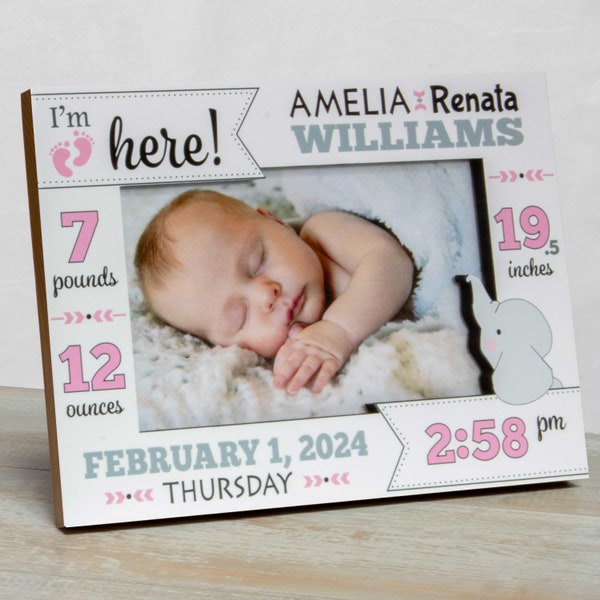 Baby Girl Picture Frame Gift Personalized - 60+ Gift Ideas for 2024