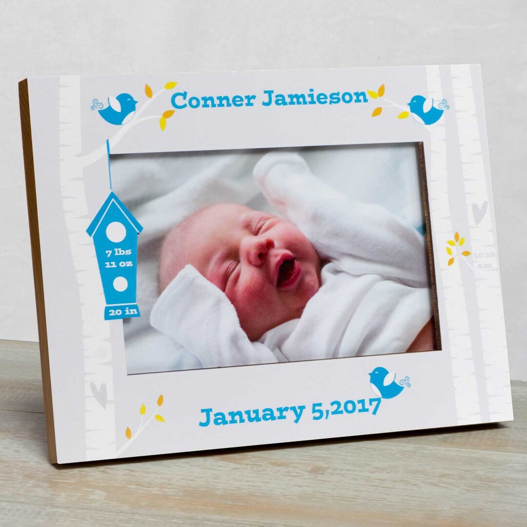 Personalized Baby Picture Frame, Baby Boy Picture Frame, New Baby Boy ...