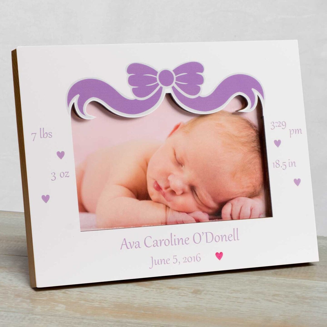 Personalized Baby Picture Frame, Baby Girl Picture Frame,baby Girl ...