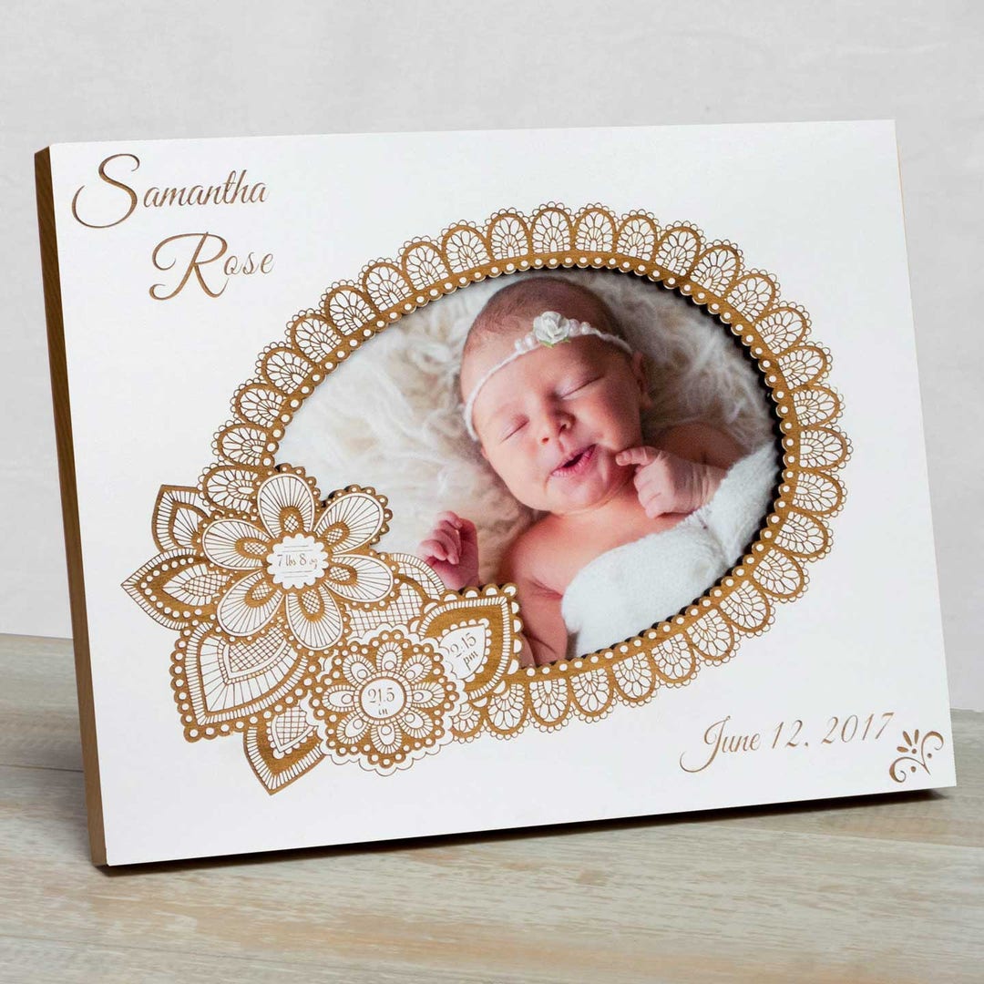 Personalized Baby Picture Frame,baby Girl Picture Frame, Baby Girl ...
