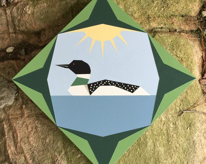 A Handsome Loon Barn Quilt - Etsy