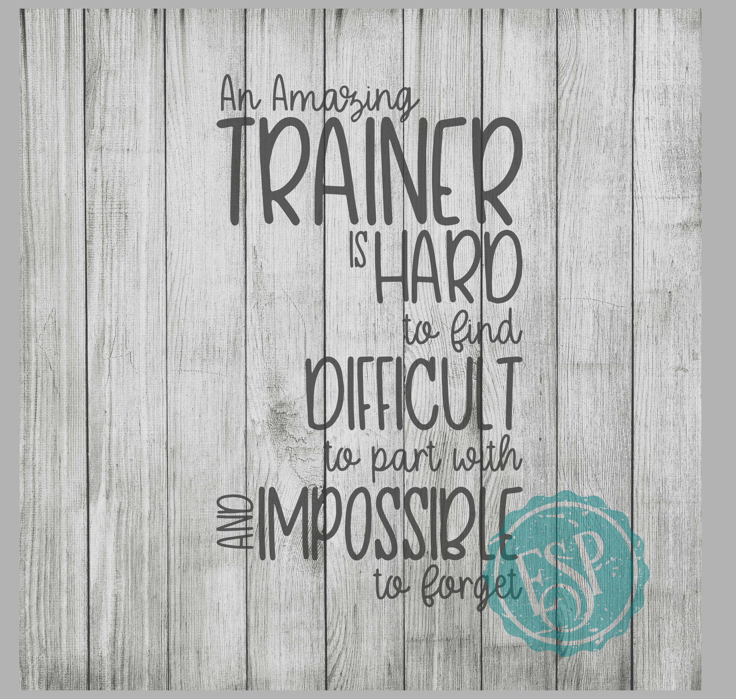 Trainer Svg Trainer Cutting File Trainer Appreciation File - Etsy