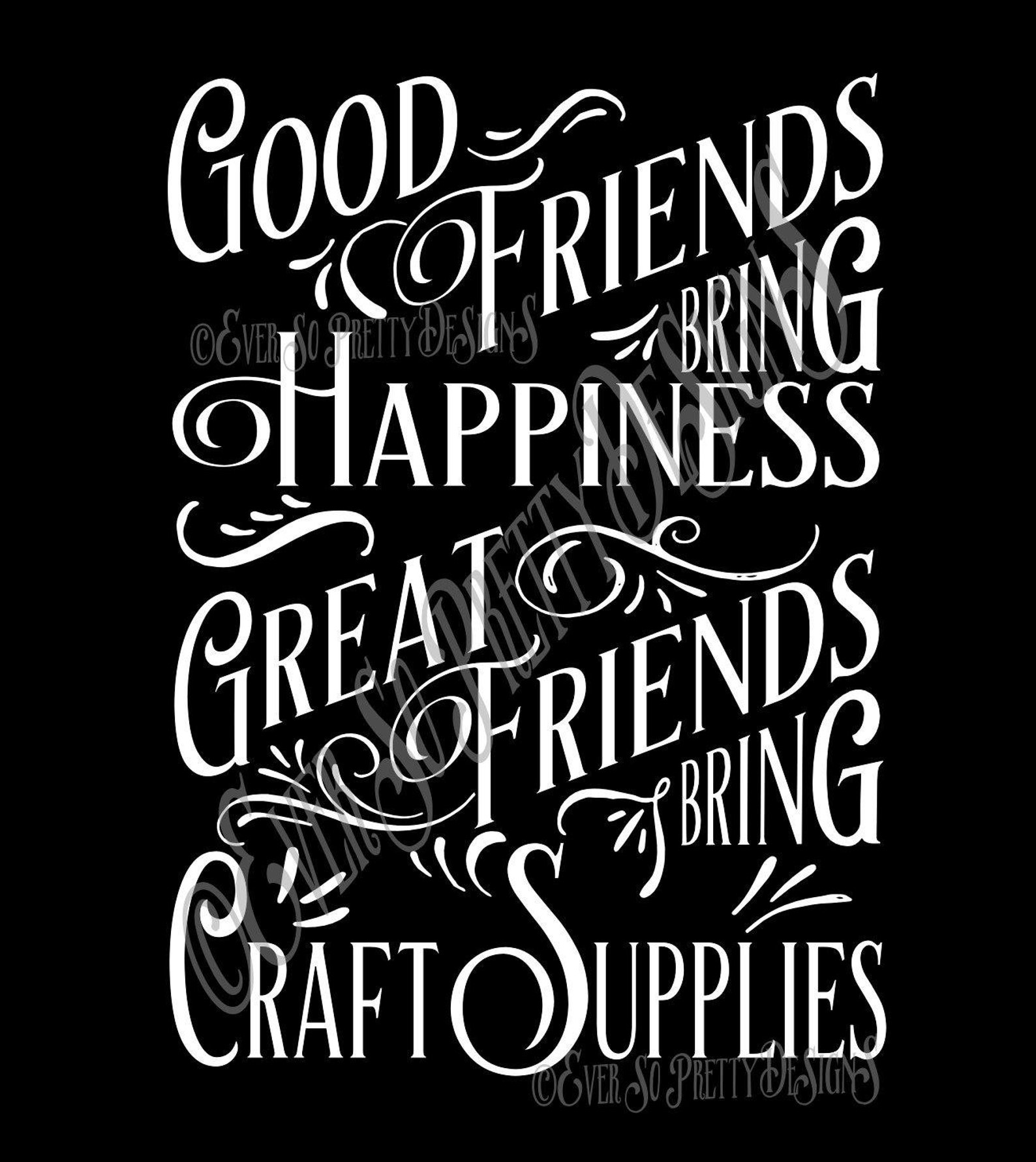 SVG File Friends SVG Good Friends Bring Happiness Great - Etsy