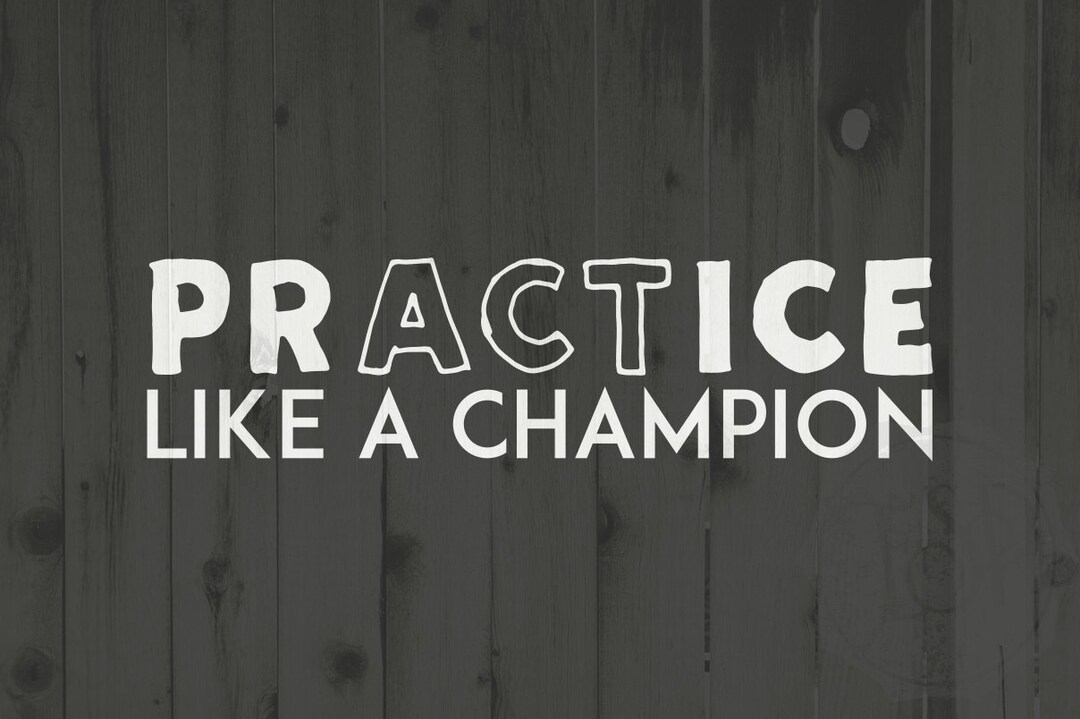 SVG File, Practice SVG, Dance DXF, Practice Like a Champion, Cricut ...