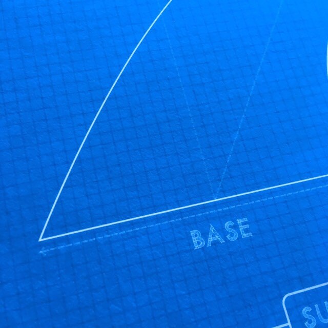 Surf Inspired Artwork Surfboard Fin Sketch Technical Drawing - Etsy