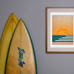 Surf Inspired Giclee Art Print Surf Art Work Waves at the - Etsy