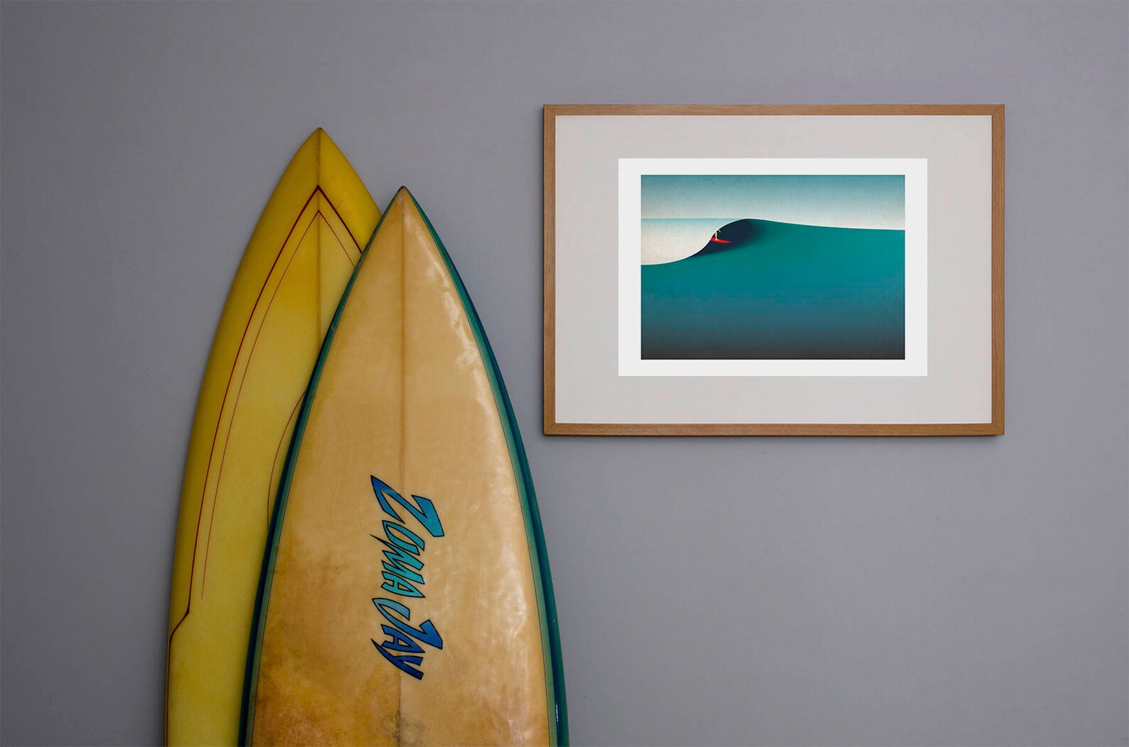 Giclee Art Print Surf Inspired Artwork Gift for Surfers - Etsy