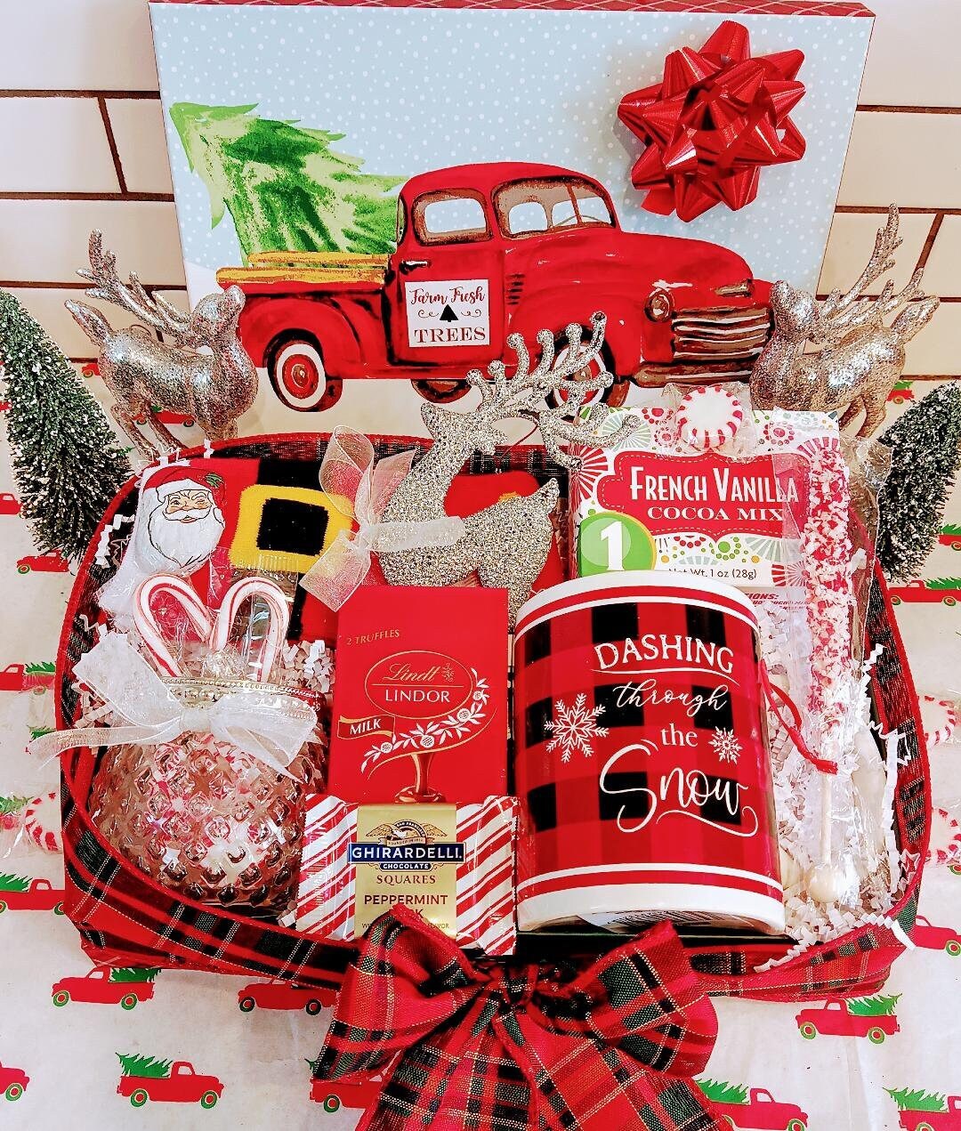 Holiday Gift Box christmas Gift Basket hygge Gift send a - Etsy