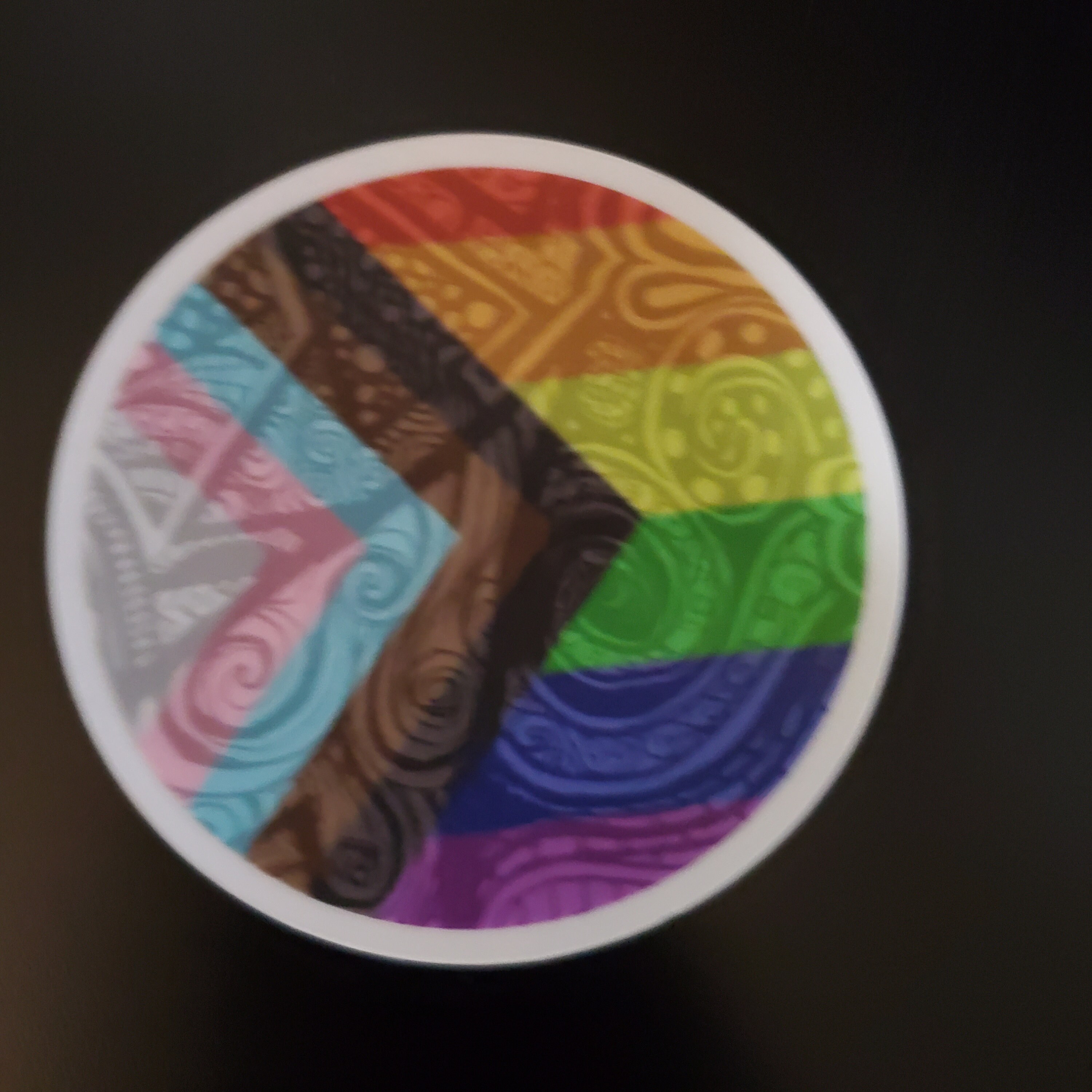 Autocollant rond Progress Flag 3 - Etsy France