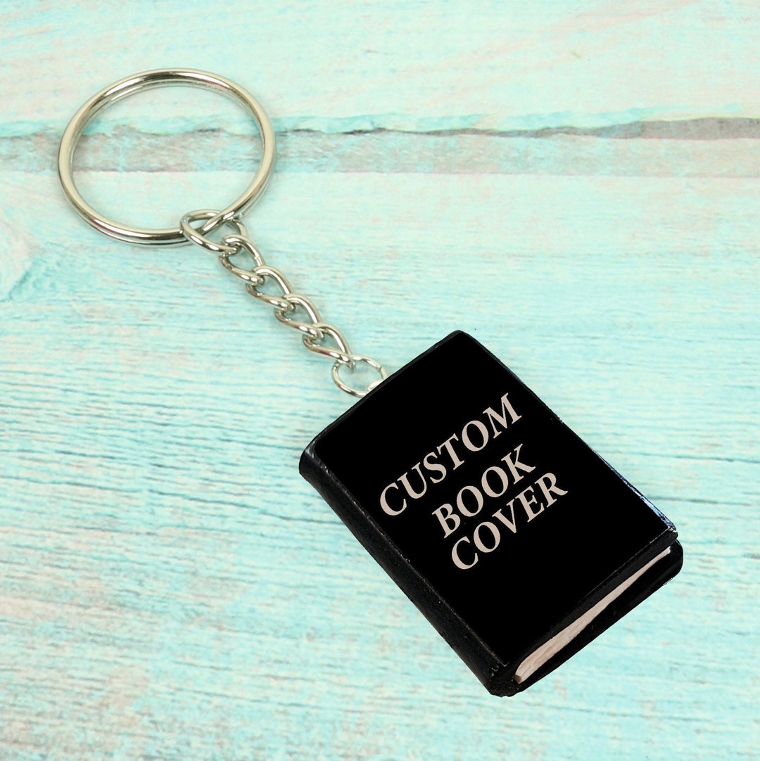 CUSTOM BOOK KEYCHAIN Personalized Gift for Book Lovers Personalized ...
