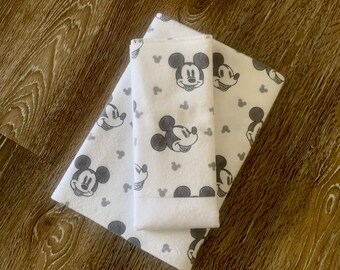 White Mickey Mouse Blanket - Etsy