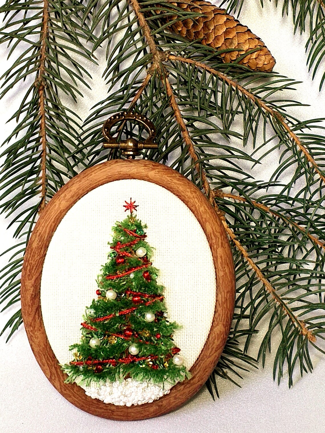 Christmas Tree Embroidery PDF Pattern Download. Small Trees - Etsy