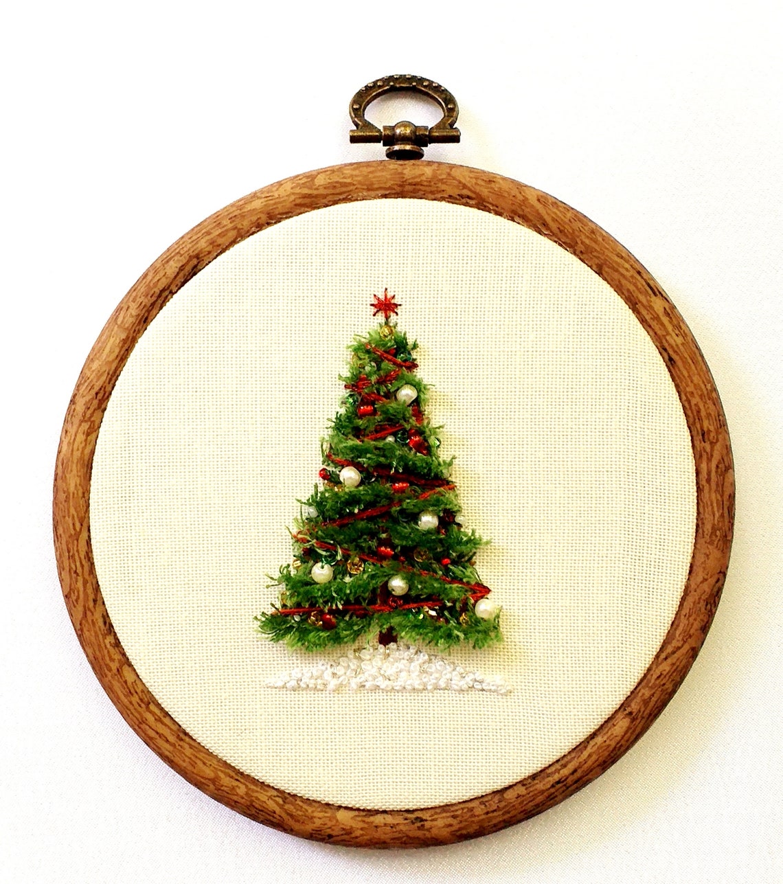 Christmas Tree Embroidery PDF Pattern. Christmas in July. Small Trees ...