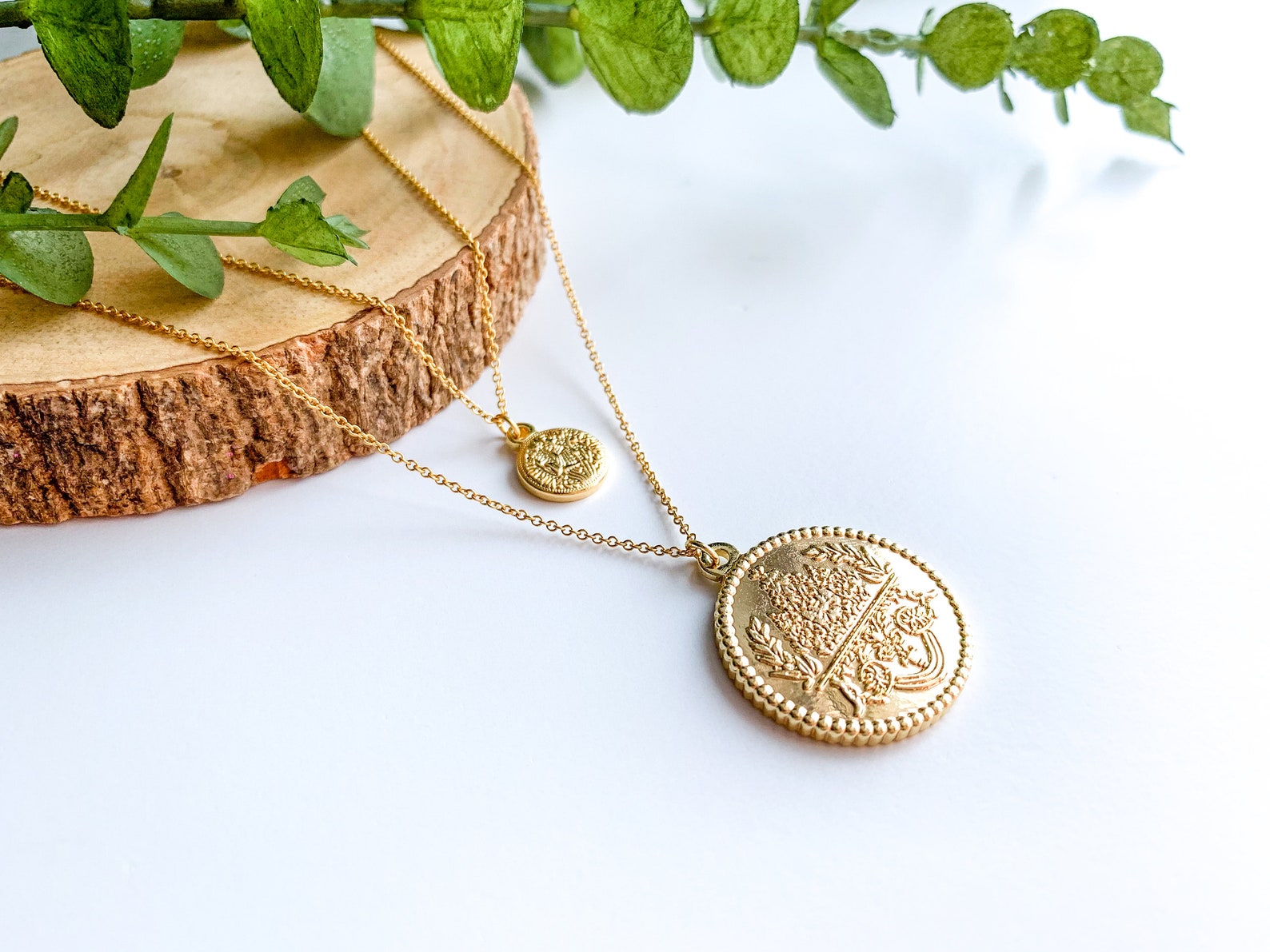 Latin Set "virtute Tua Fiat Pax In" Gold Filled Amulet Pendant ...