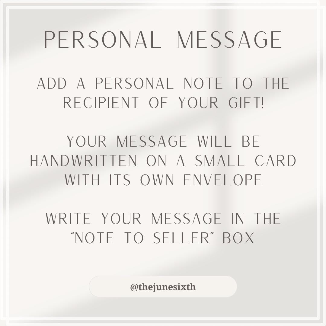 Custom Card With Personal Message - Etsy
