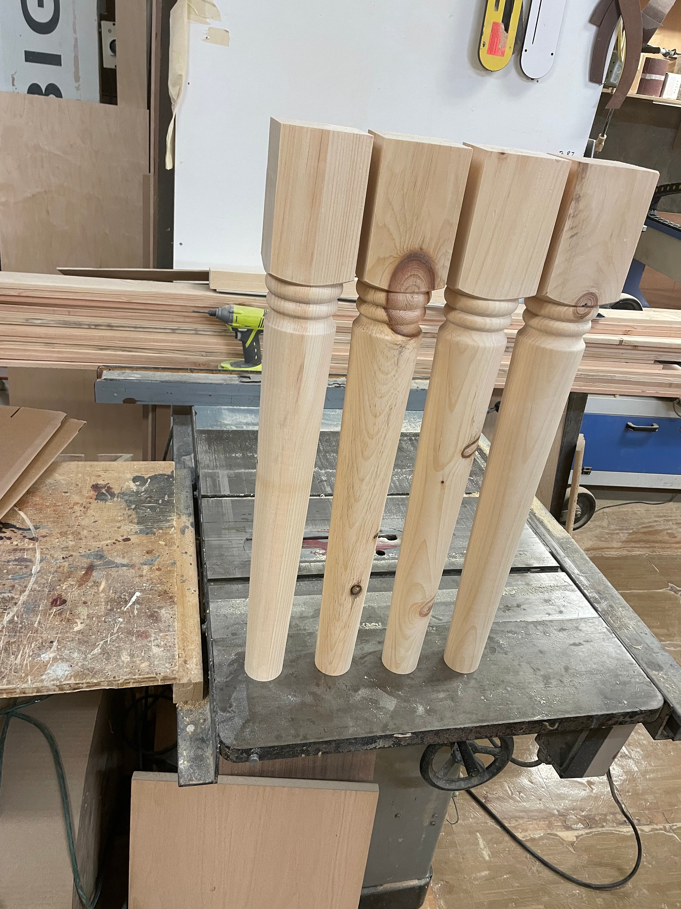 29'' Set of 4 Table Legs Style: Tapered Legs - Etsy