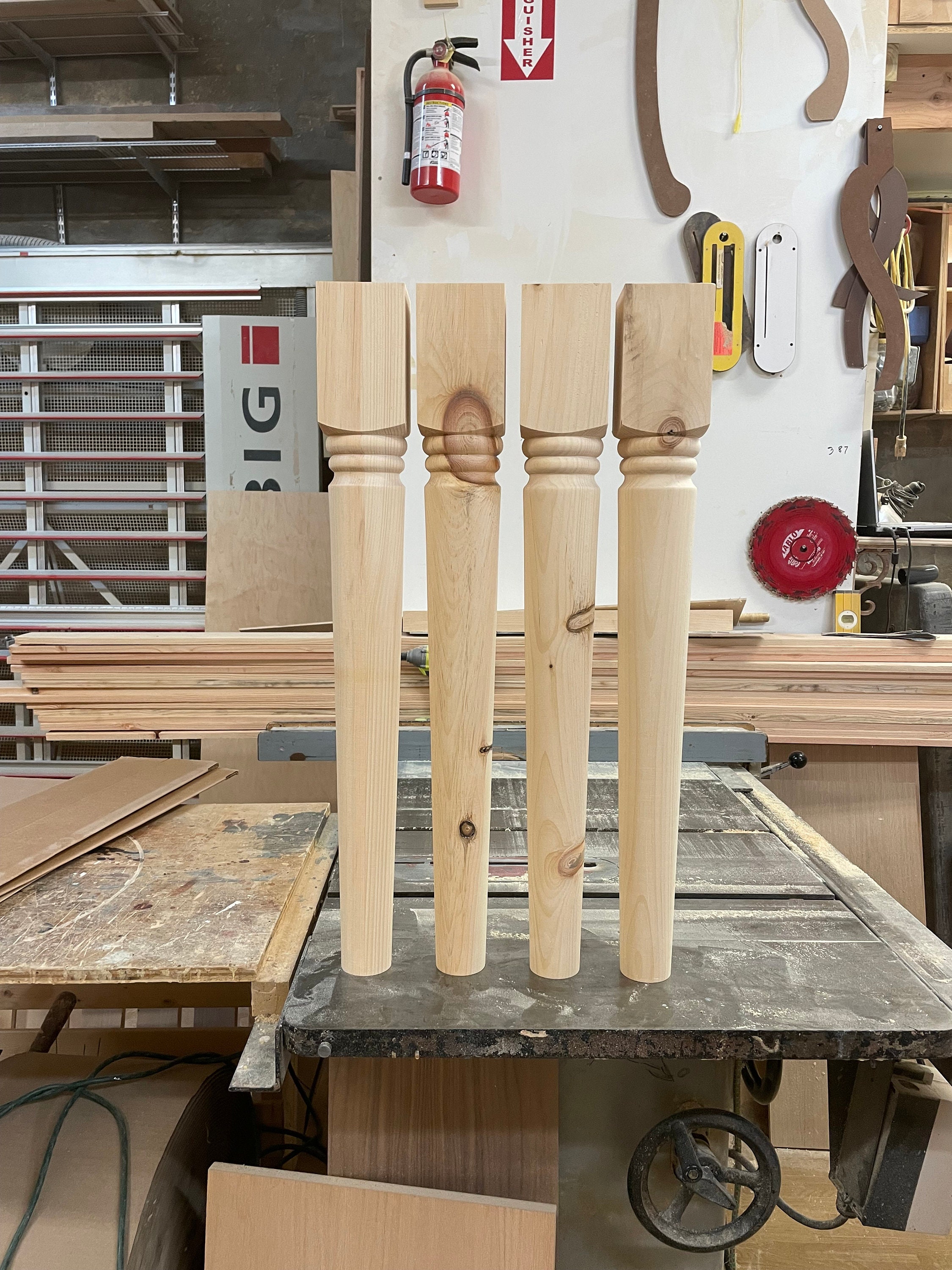 29'' Set of 4 Table Legs Style: Tapered Legs - Etsy