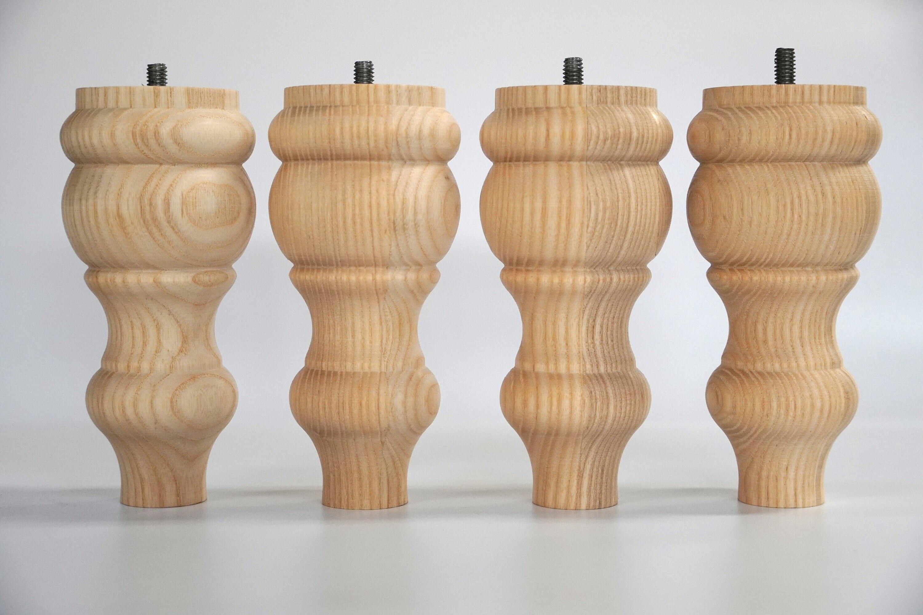 6 X 2 3/4 Ash Sofa Legs or White Oak Legs / Couch Legs/ Furniture Legs ...