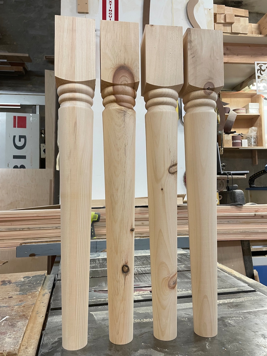 29'' Set of 4 Table Legs Style: Tapered Legs - Etsy