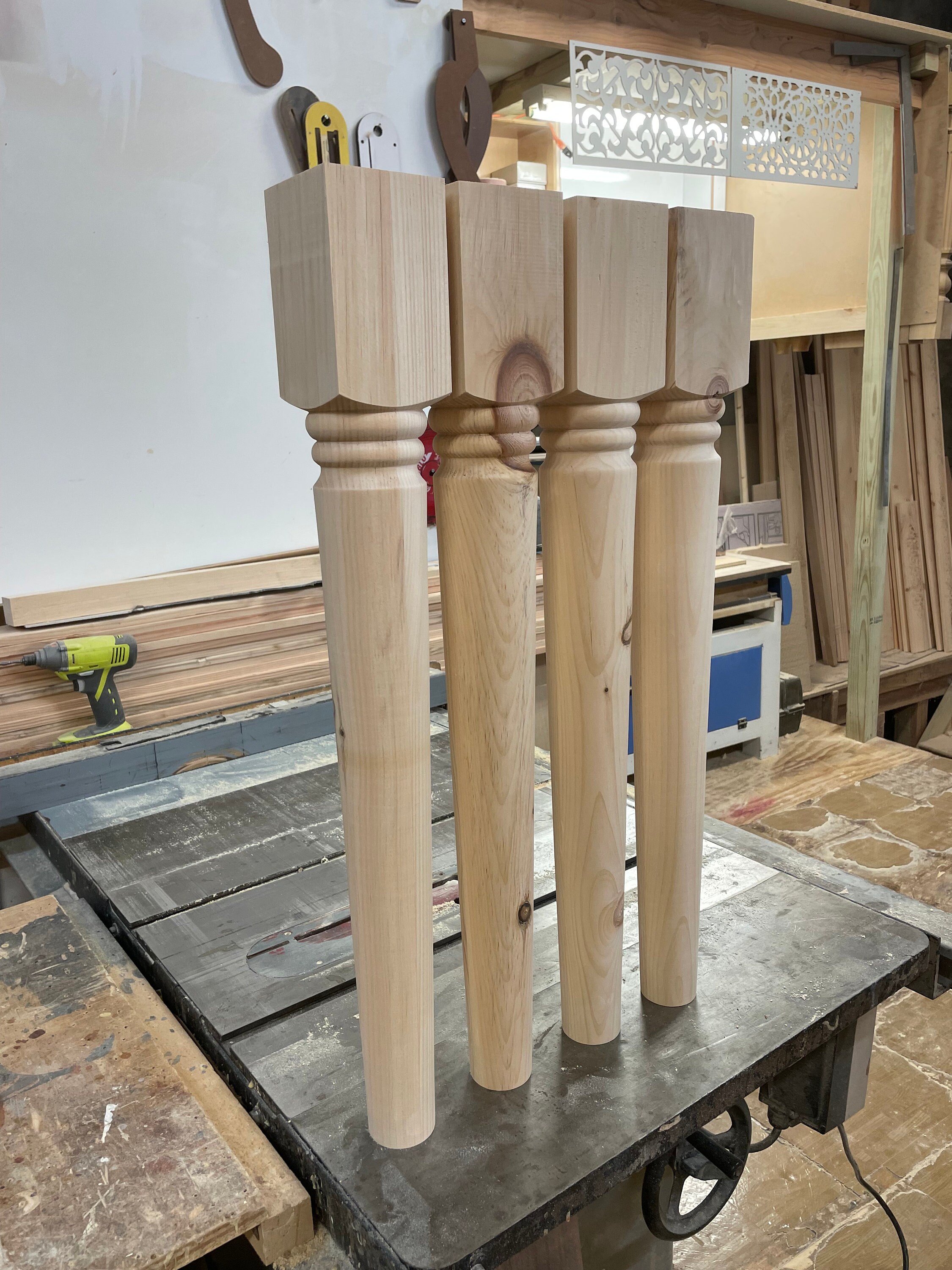 29'' Set of 4 Table Legs Style: Tapered Legs - Etsy