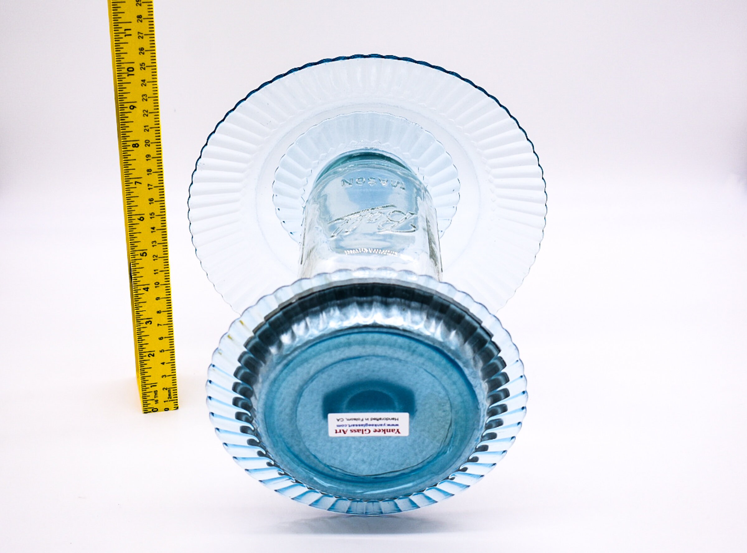 Outdoor Bird Feeder Glass Mason Jar Handmade Light Blue "sky Blue" - Etsy