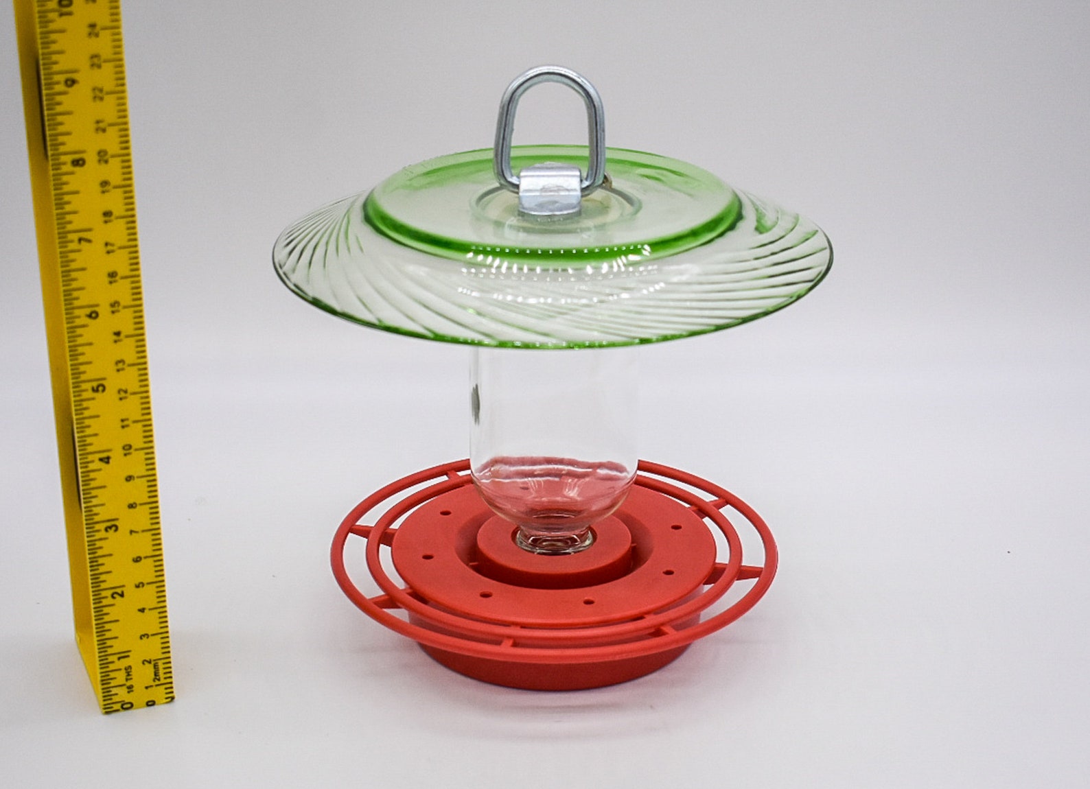 Hummingbird Feeder Bee Proof With 8 Oz Clear Bottle With Green - Etsy