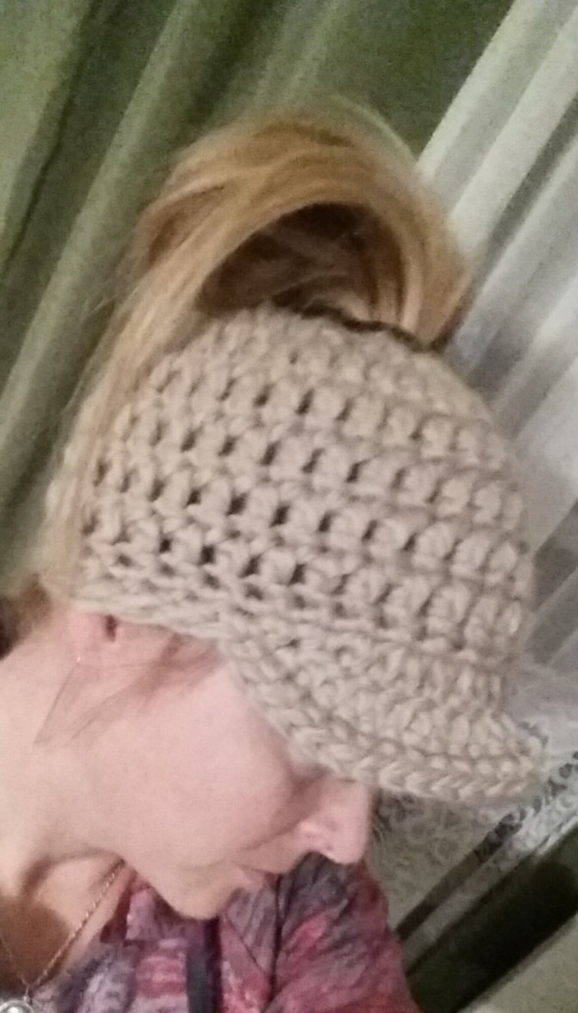 Ponytail Hat With Visor Pattern - Etsy