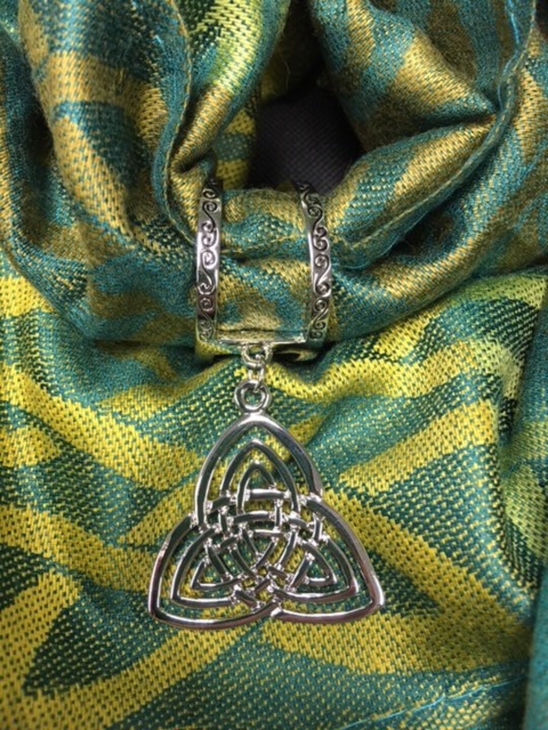 Scarf Charm- Triple Trinity Knot - Etsy