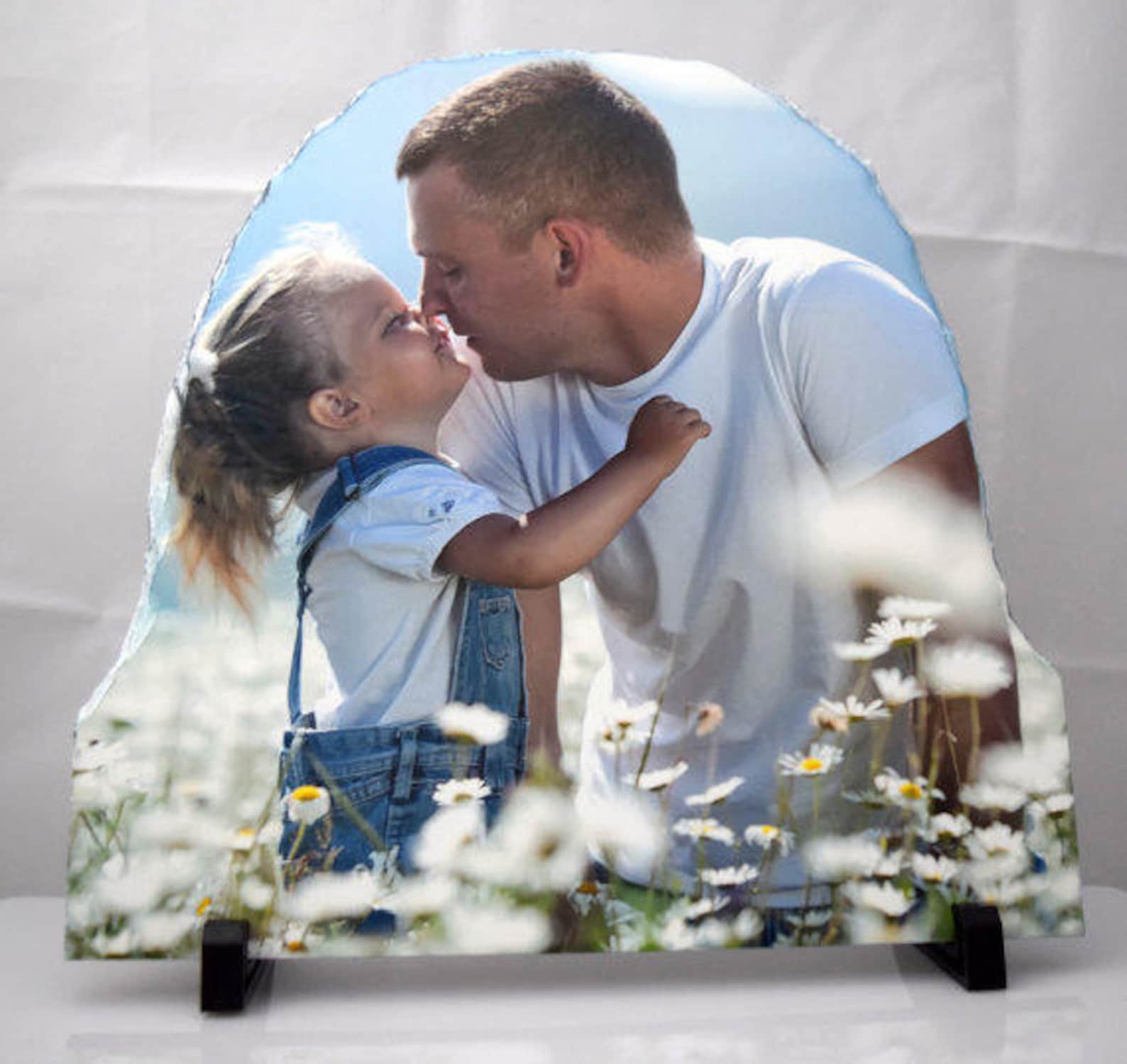 Custom Photo/text Rock Slate Clock With Seiko Quartz Clock - Etsy