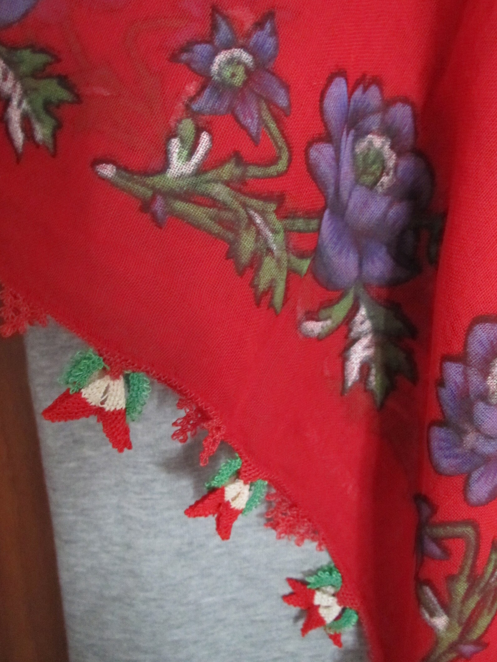 Traditional Turkish Oya Scarf With Needle Lace Trim,turkish Head Scarf ...