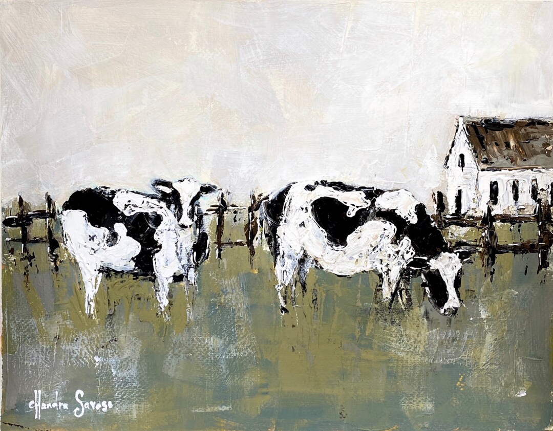 Moo Moos - Original 14”x11” Acrylic on Archival Paper - Etsy