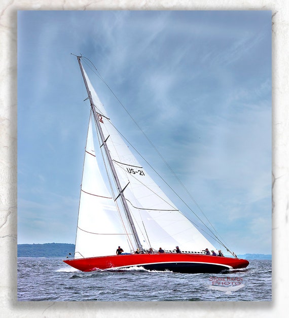 Sailboat Photography Sailing 12 Metre Yacht Photo Racing - Etsy
