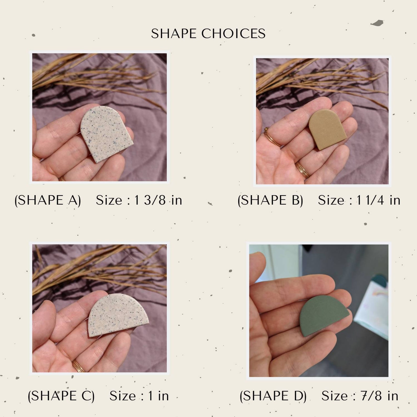 Polymer Clay Fridge Magnets Set of 5 Stylish Magnets - Etsy