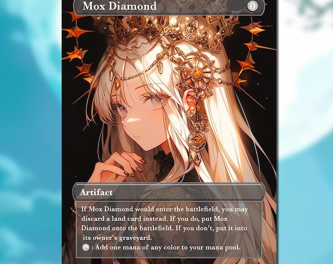 Mox Diamond Proxy - Anime Style Trading Card - Etsy