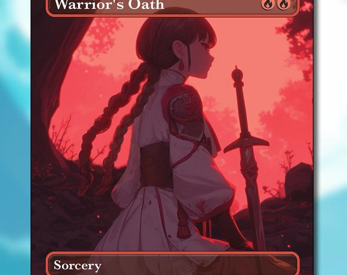 Warrior's Oath - Anime Style Proxy - Etsy