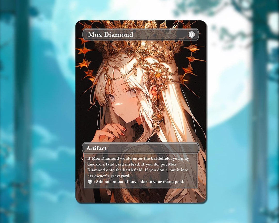 Mox Diamond Proxy - Anime Style Trading Card - Etsy