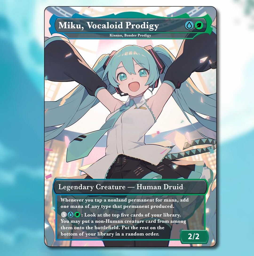 Kinnan, Bonder Prodigy Proxy - Hatsune Miku Art - Etsy