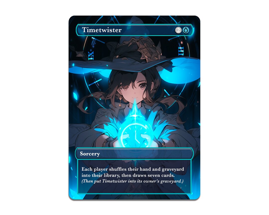 Timetwister Proxy Anime Style Trading Card - Etsy