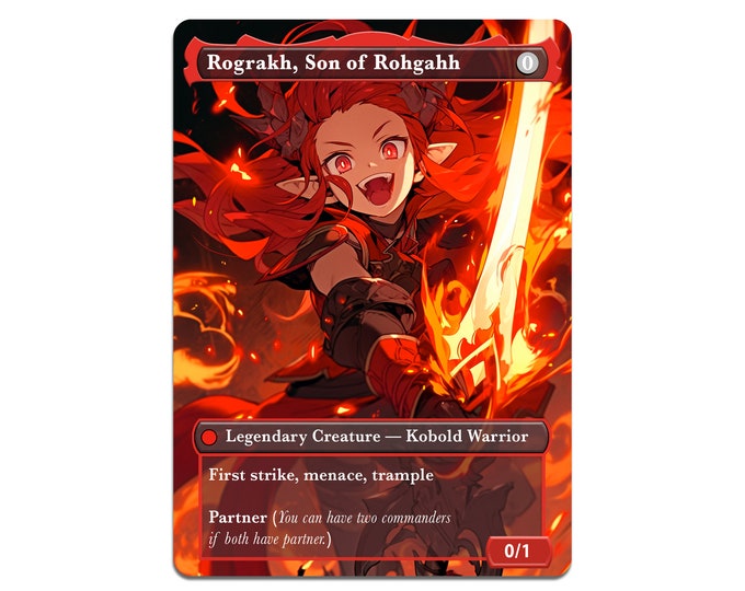 Rograkh, Son of Rohgahh Proxy Anime Style Trading Card - Etsy