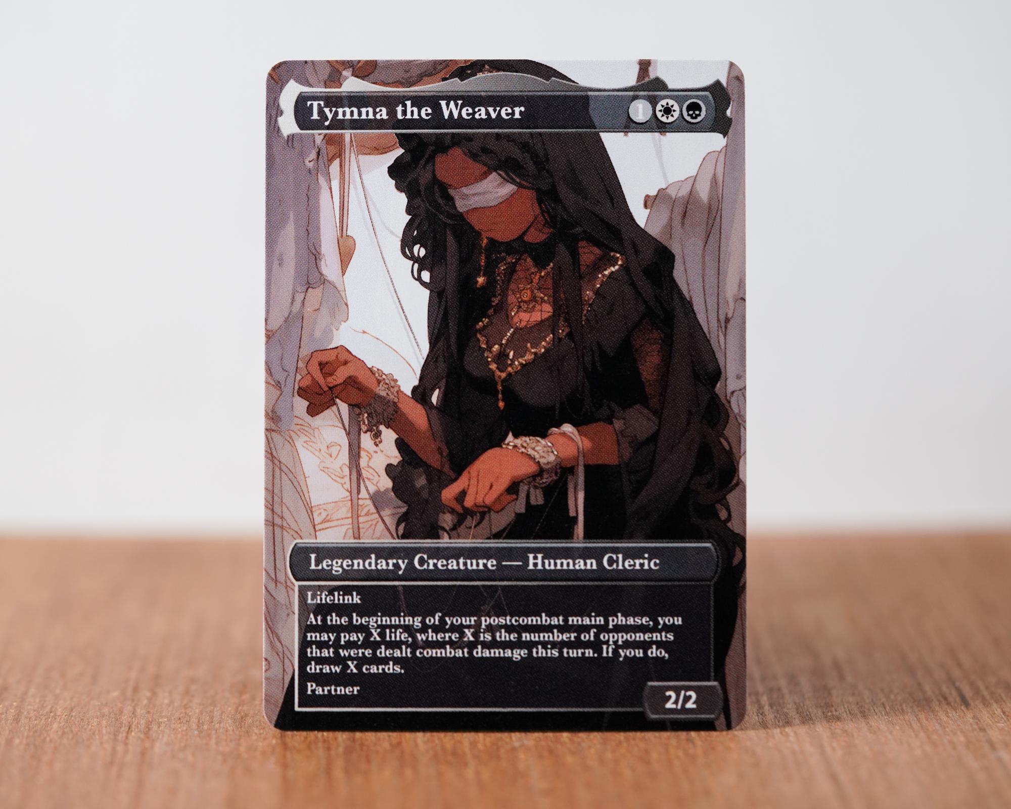 Tymna the Weaver Proxy Anime Style Trading Card - Etsy