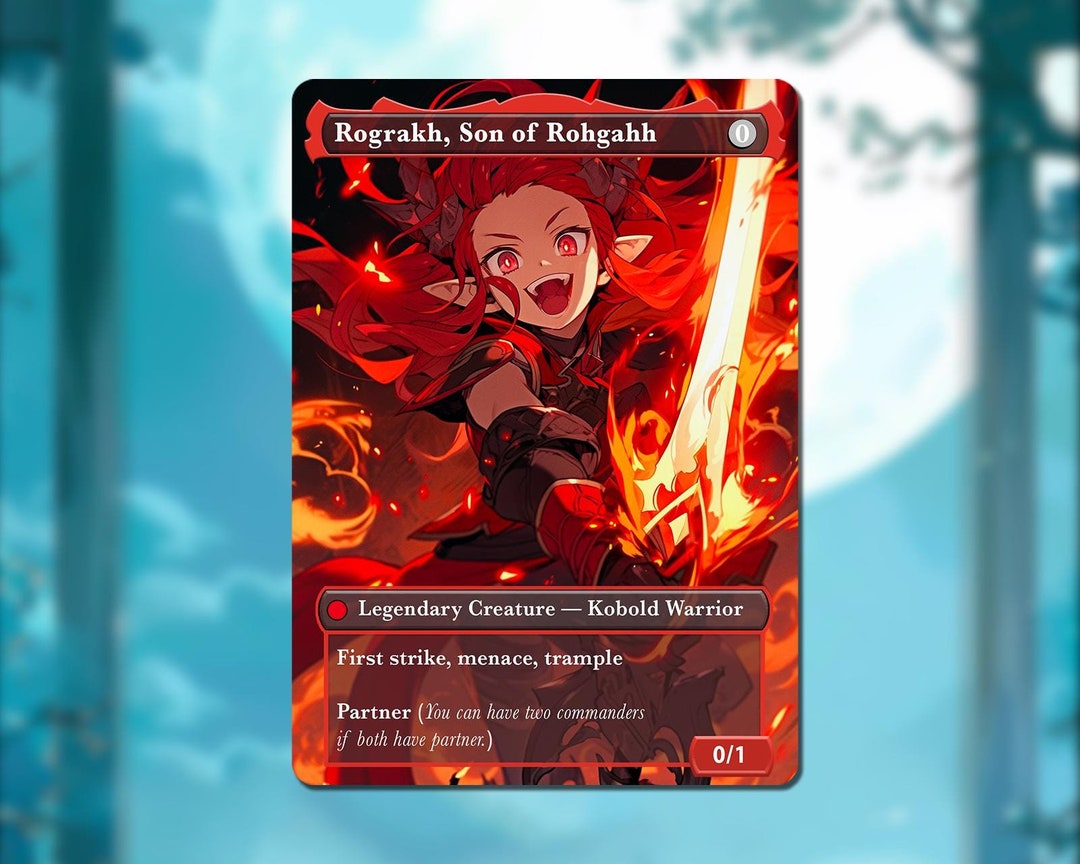Rograkh, Son of Rohgahh Proxy - Anime Style Trading Card - Etsy