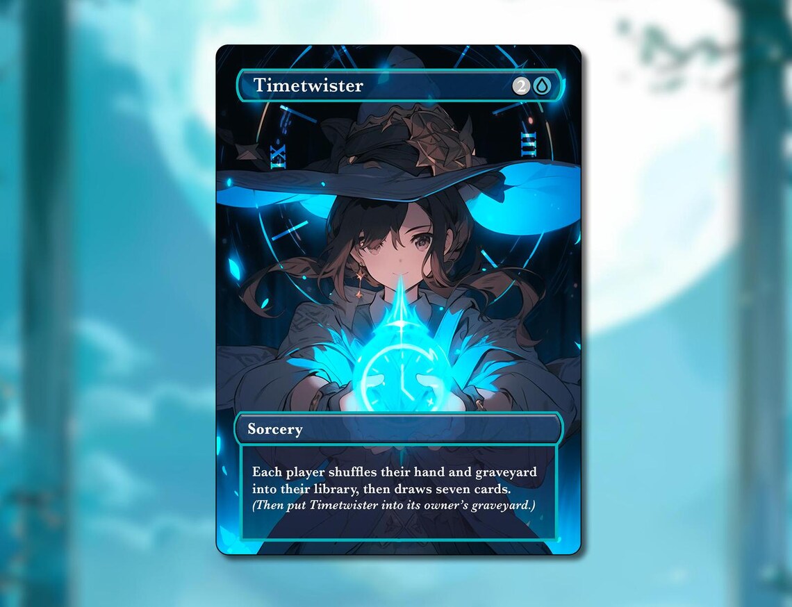 Timetwister Proxy - Anime Style Trading Card - Etsy