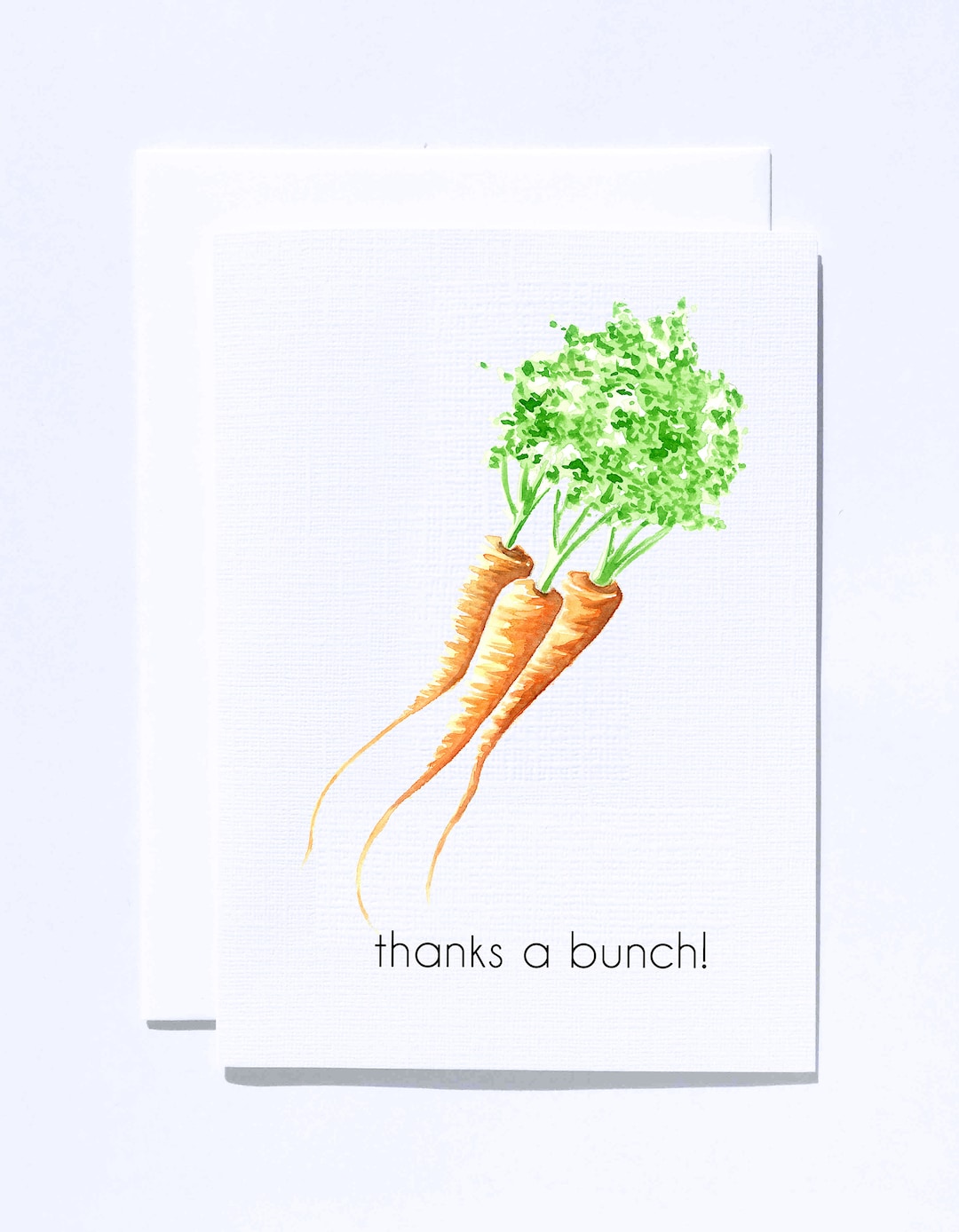 Thanks a Bunch Carrot Card - Etsy