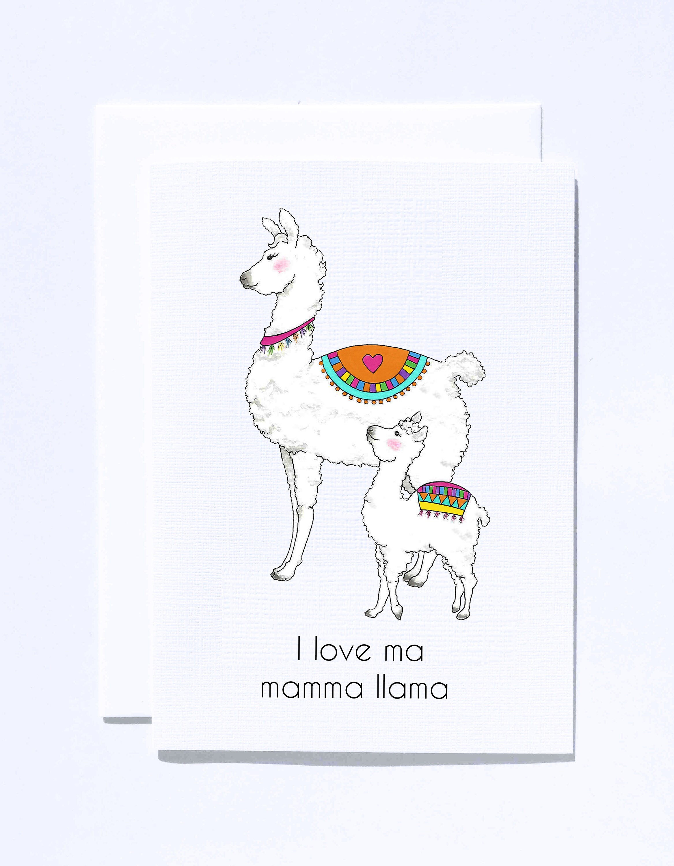 Mamma Llama - Mother's Day Card - Etsy