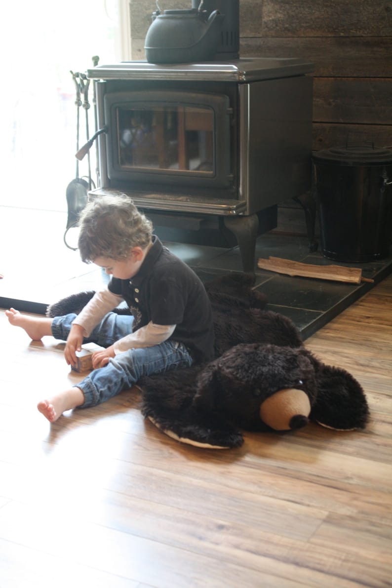 Brown Bear Rug Nursery Rug Woodland Nursery Bear Nursery Decor Grizzly ...